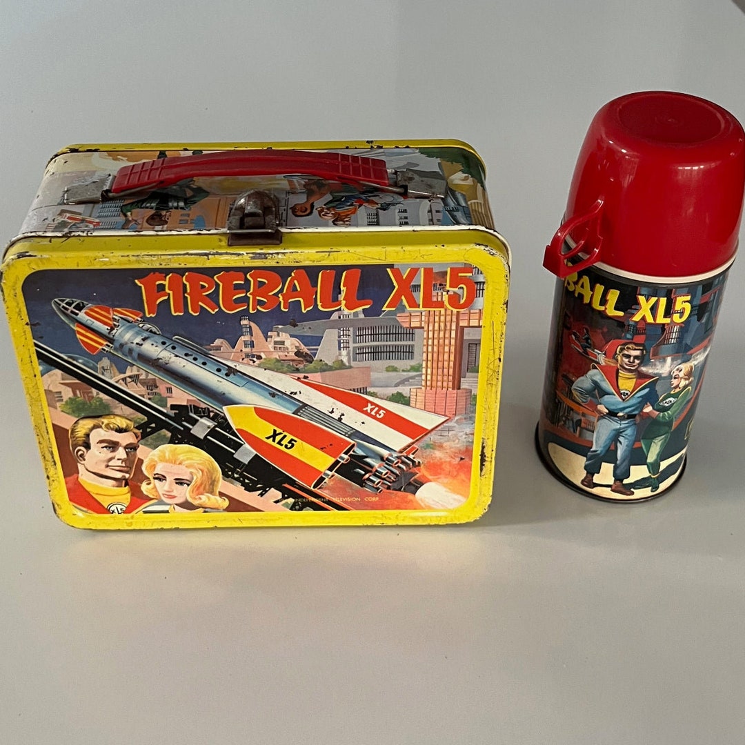 Rare Vintage 1964 Vintage Fireball XL5 Lunch Box With Thermos - Etsy