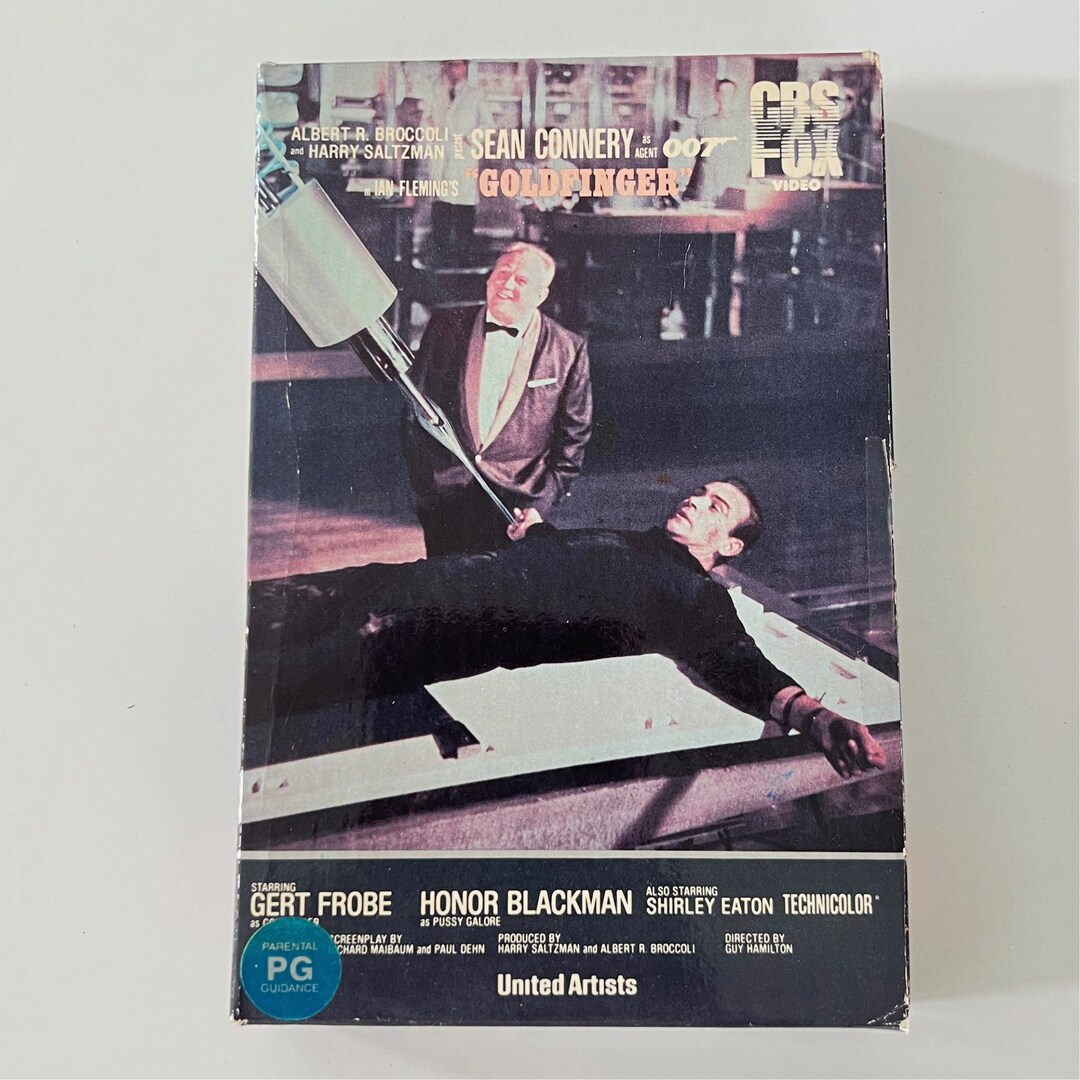 Vintage 1983 James Bond Goldfinger Side Draw VHS - Etsy
