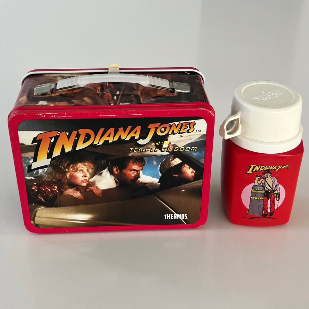 VTG 1984 Indian Jones Lunchbox With Thermos - Etsy