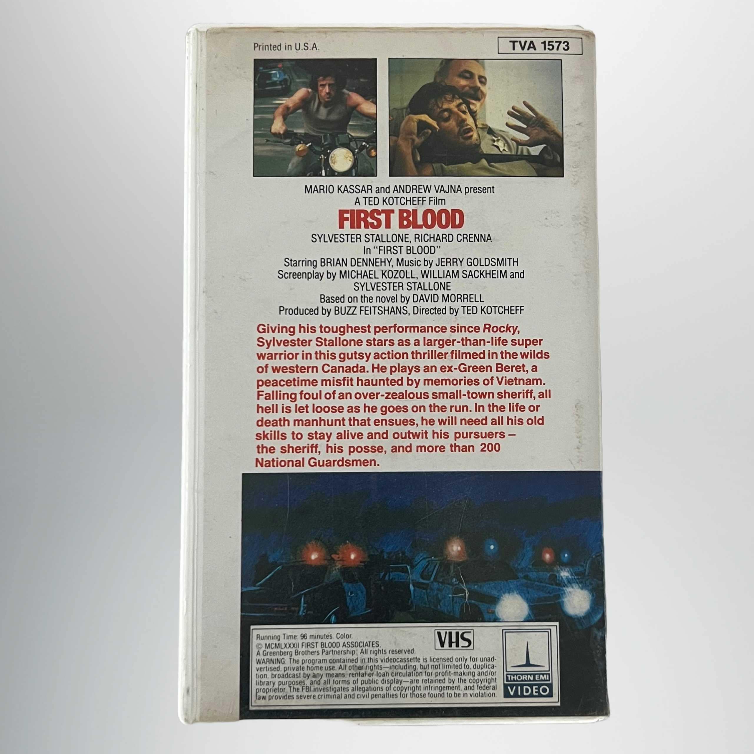 VTG 1982 Original First Release EMI Rambo First Blood and Rambo 2 First ...
