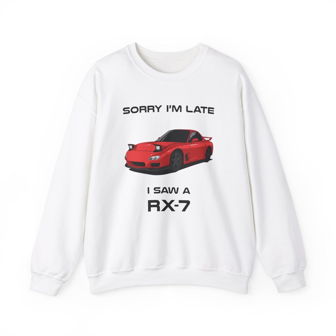 Sorry I'm Late Mazda Rx7 MK3 Classic Car Sweater - Etsy