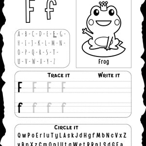 Upper & Lowercase Alphabet Printable Worksheets for Preschool or ...