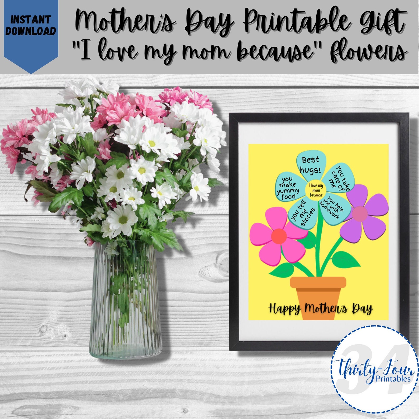 Mothers Day Printable Instant Download Gift for Mom Printable Gift for ...