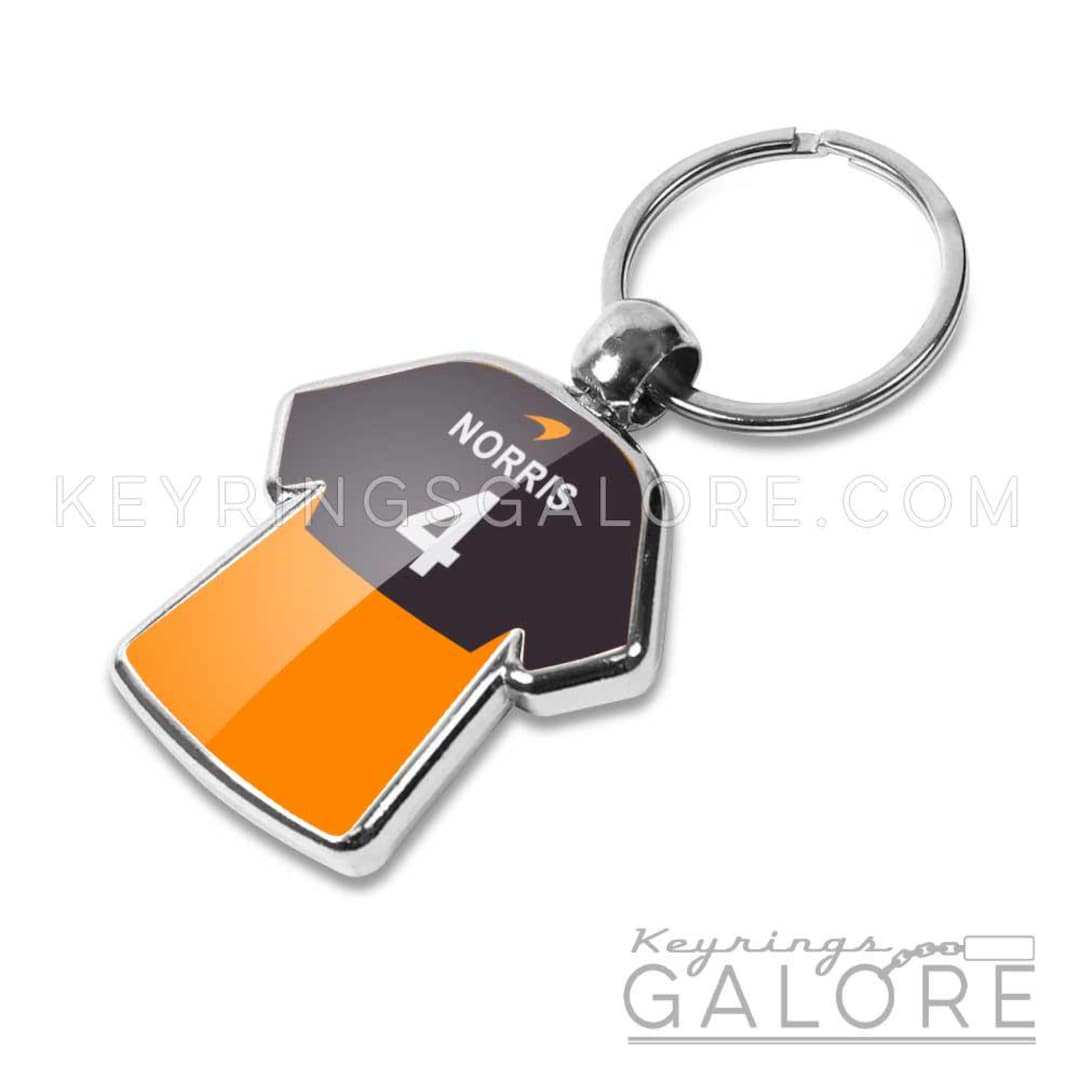 Keyring Lando Norris Keychain Shirt for All Mclaren Fans, Double Sided ...