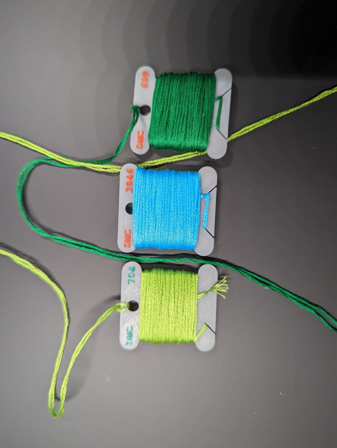 Floss Bobbin With Color Labels (x10) - Etsy