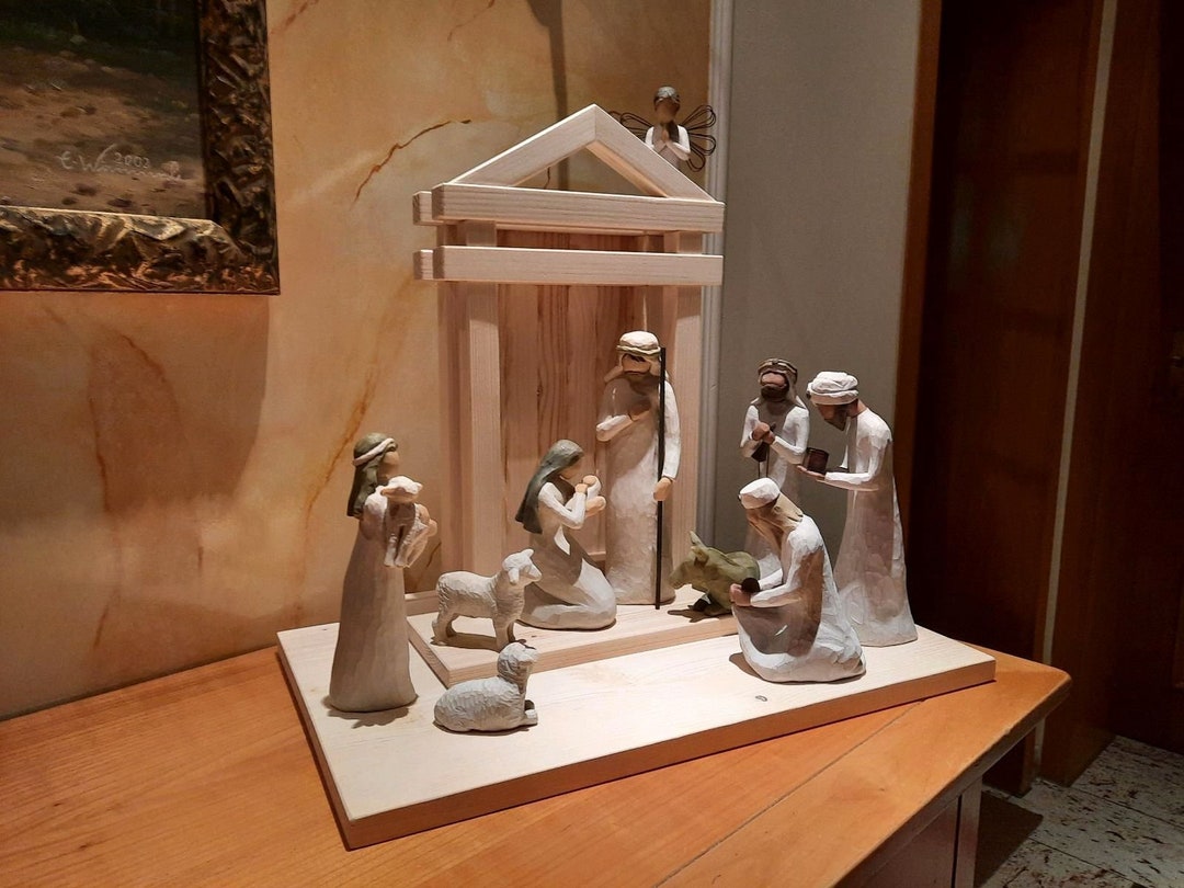 Belén navideño para figuras de Willow Tree belén moderno - Etsy España