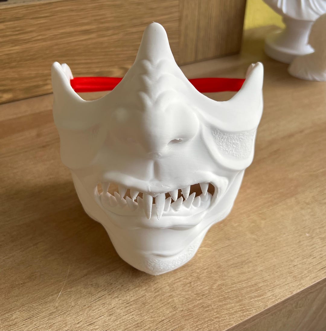 Oni-inspired Raw 3D Printed Mask - Etsy
