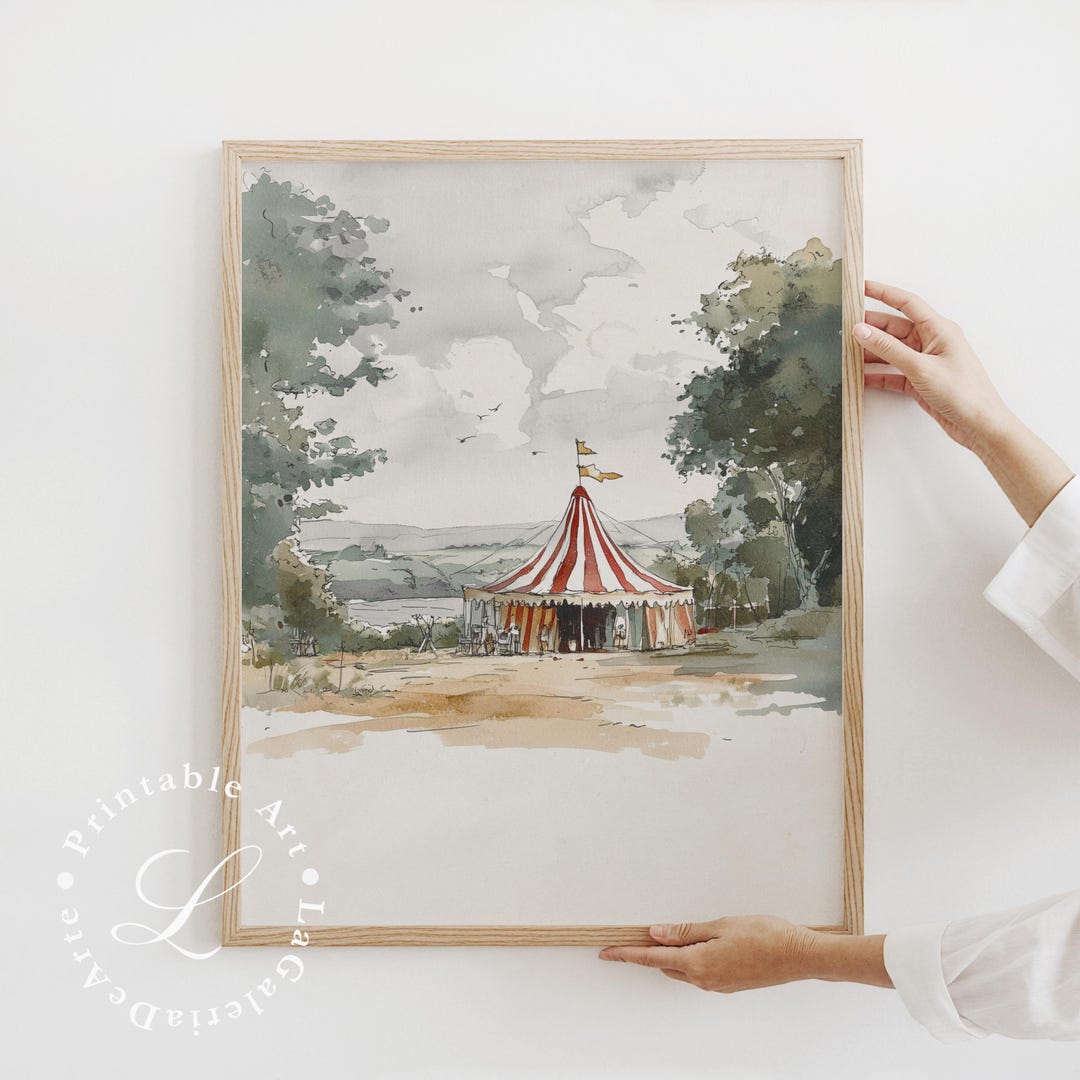 Circus Themed Nursery Decor | Circus Wall Art | Whimsical Kids Room ...