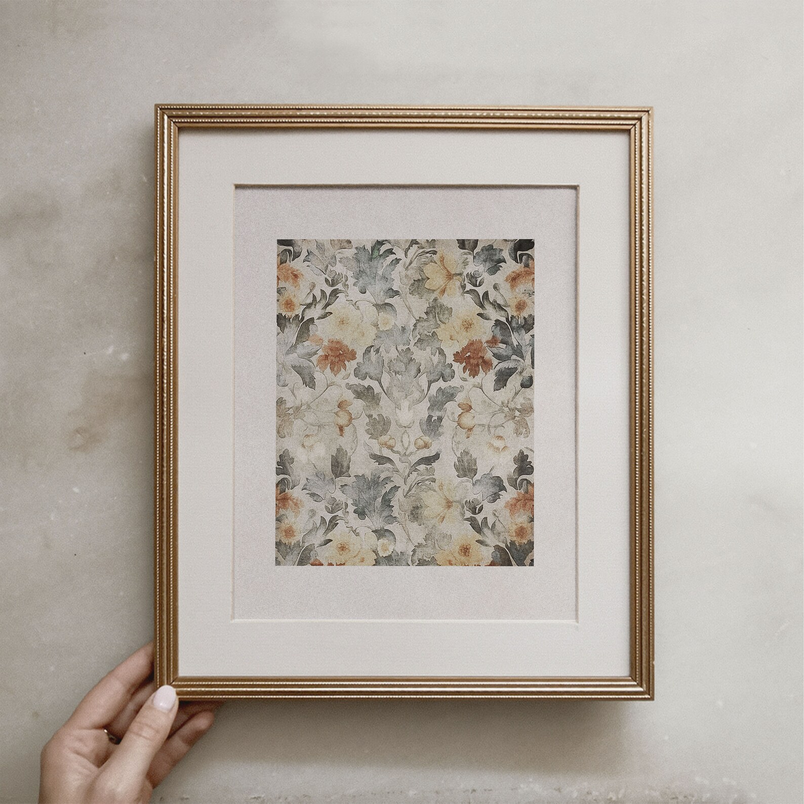 Antique Tapestry Printable Wall Art | Vintage Textile Neutral Print ...
