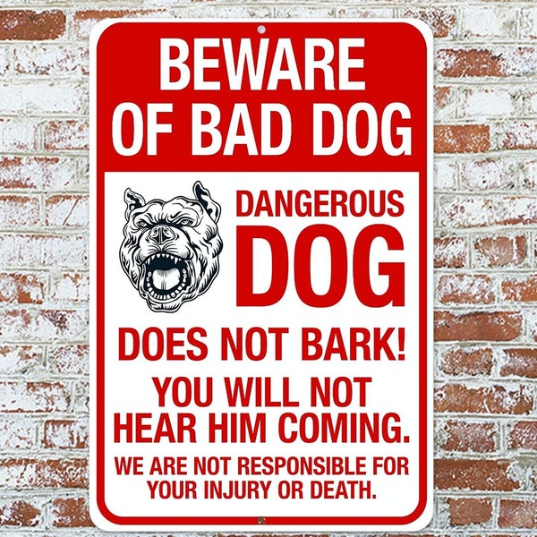 Beware of Dog Sign - Etsy