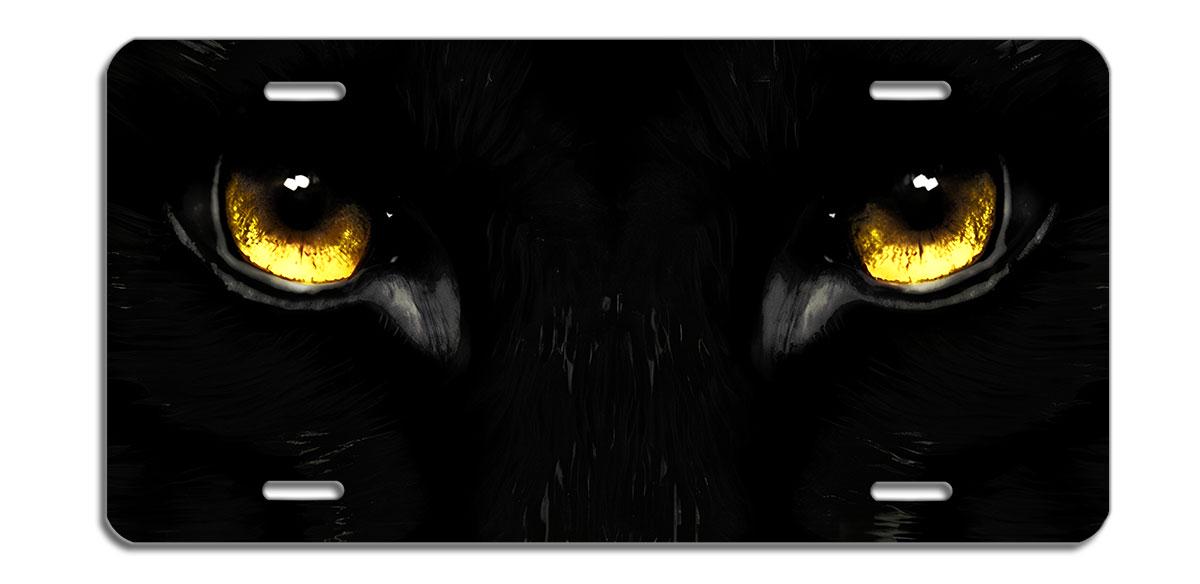 Black Panther Eyes License Plate Aluminum 6"x12" Front Tag - Etsy