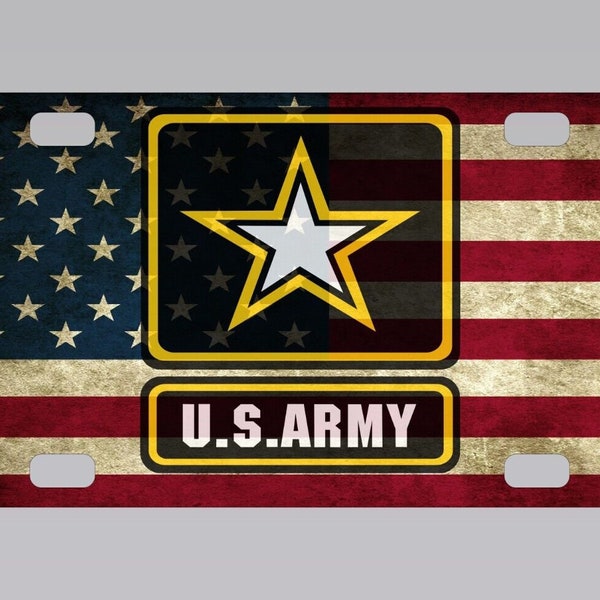 Us Army Front License Plate - Etsy