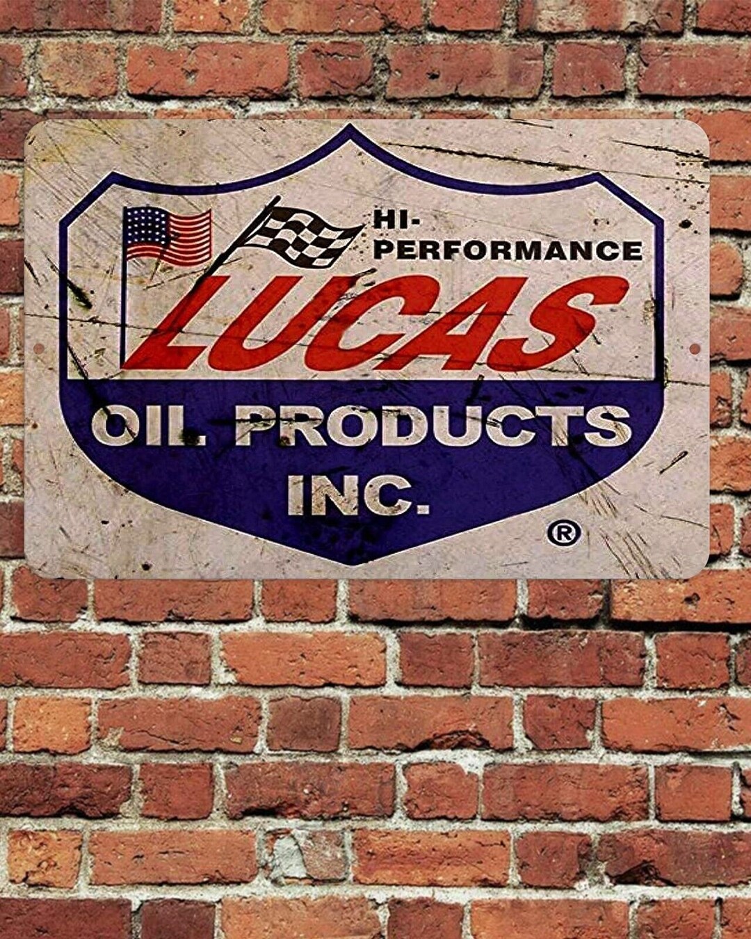 Lucas Oil Products Sign Aluminum Metal 8"x12" Retro Aged Rustic - Etsy