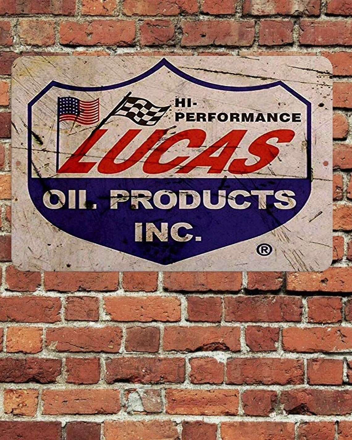 Lucas Oil Products Sign Aluminum Metal 8x12 Retro Aged Rustic - Etsy