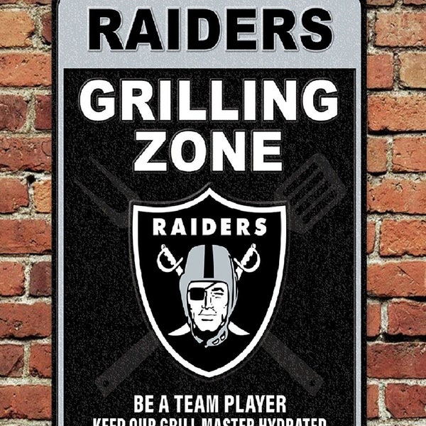 Raiders Metal Sign - Etsy