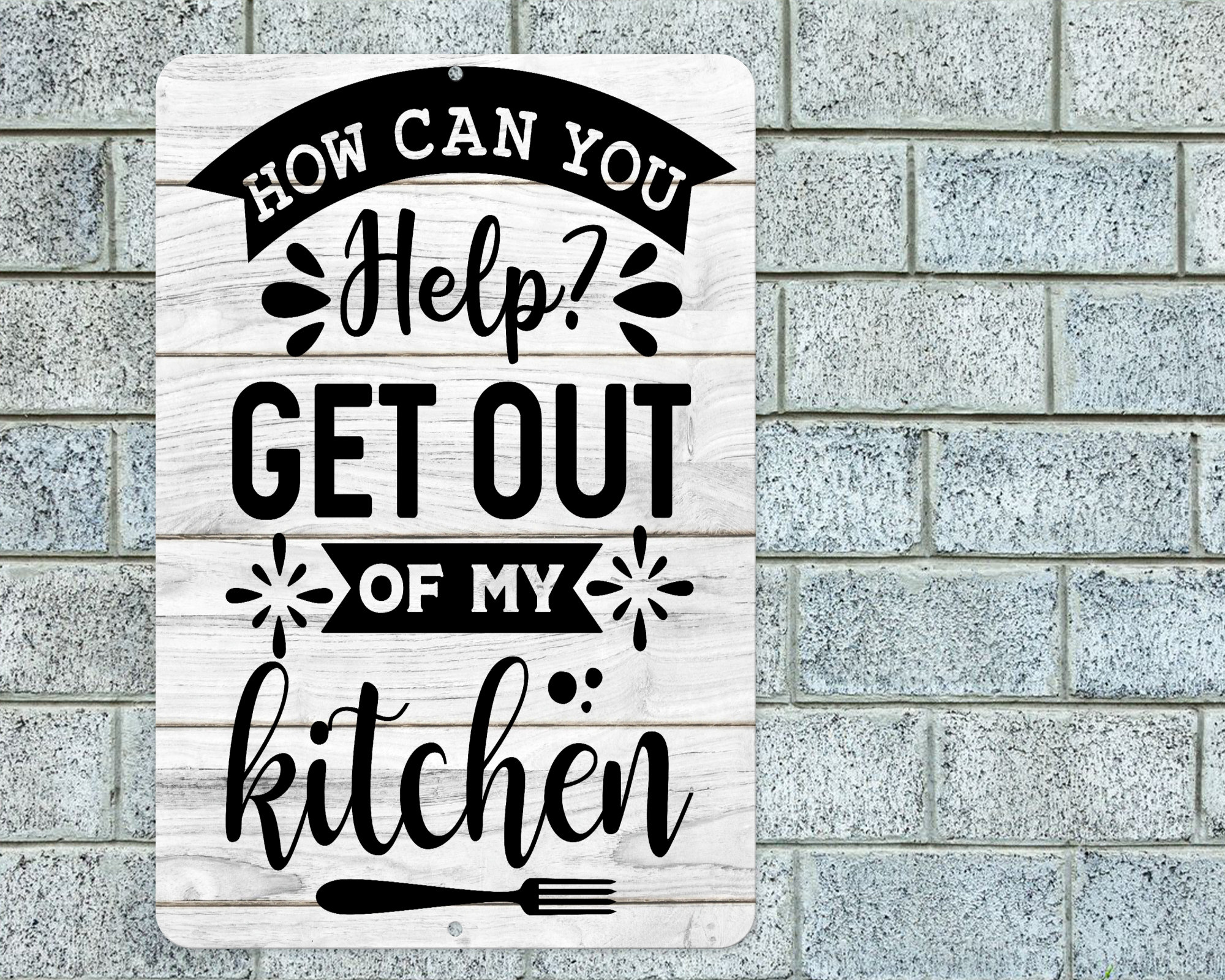 How Can You Help Get Out of My Kitchen Sign Plaque Aluminum - Etsy
