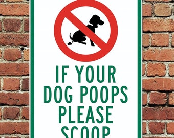 Poop Scoop Signs - Etsy