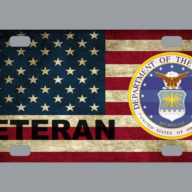 Usaf Veteran Plate - Etsy