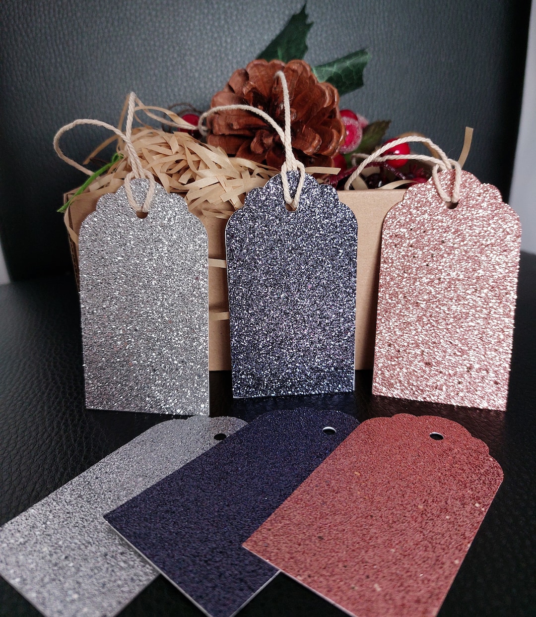 Luxury Gift Tags, Gold, Rose Gold, Silver, Midnight Blue, Glitter Tags ...