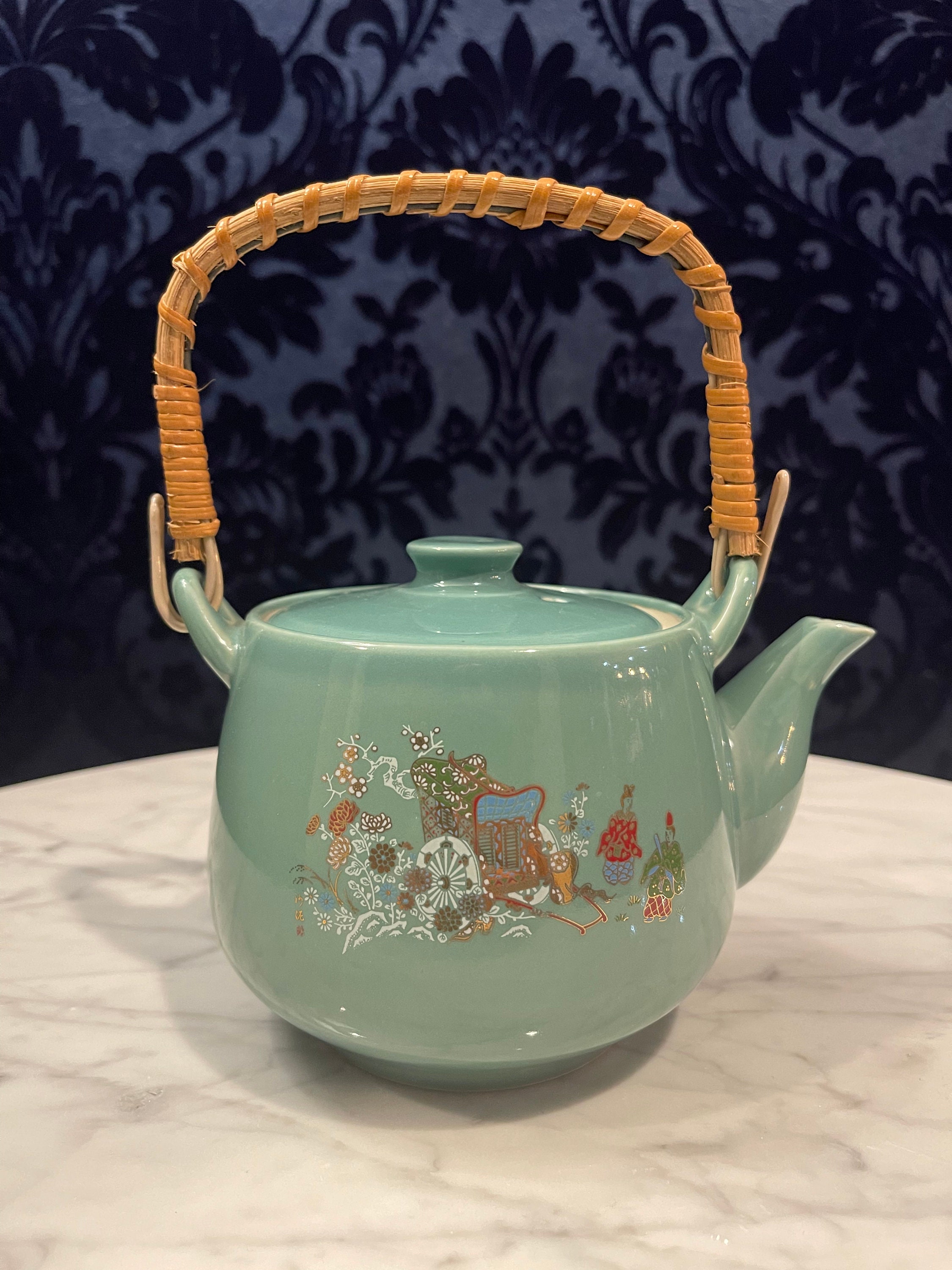 Vintage Asahi Japanese Porcelain Teapot - Etsy