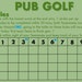 Digital Customised Pub Golf Guide and Rule Sheet/score Tracker - Etsy