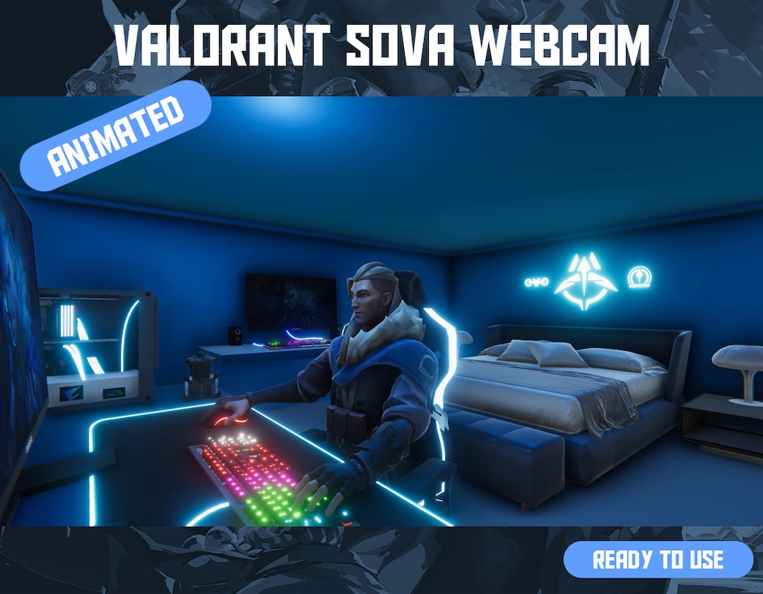 HD Valorant Sova Animated Virtual Camera (webcam / Screen) - 1080p Loop ...