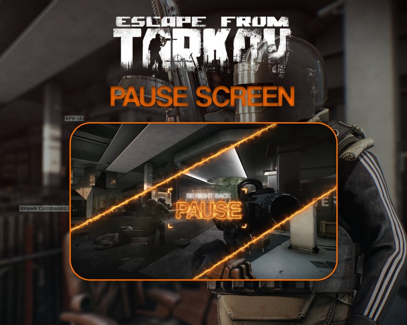 Escape From Tarkov Stream Overlay Package | Starting, Pause, Ending ...