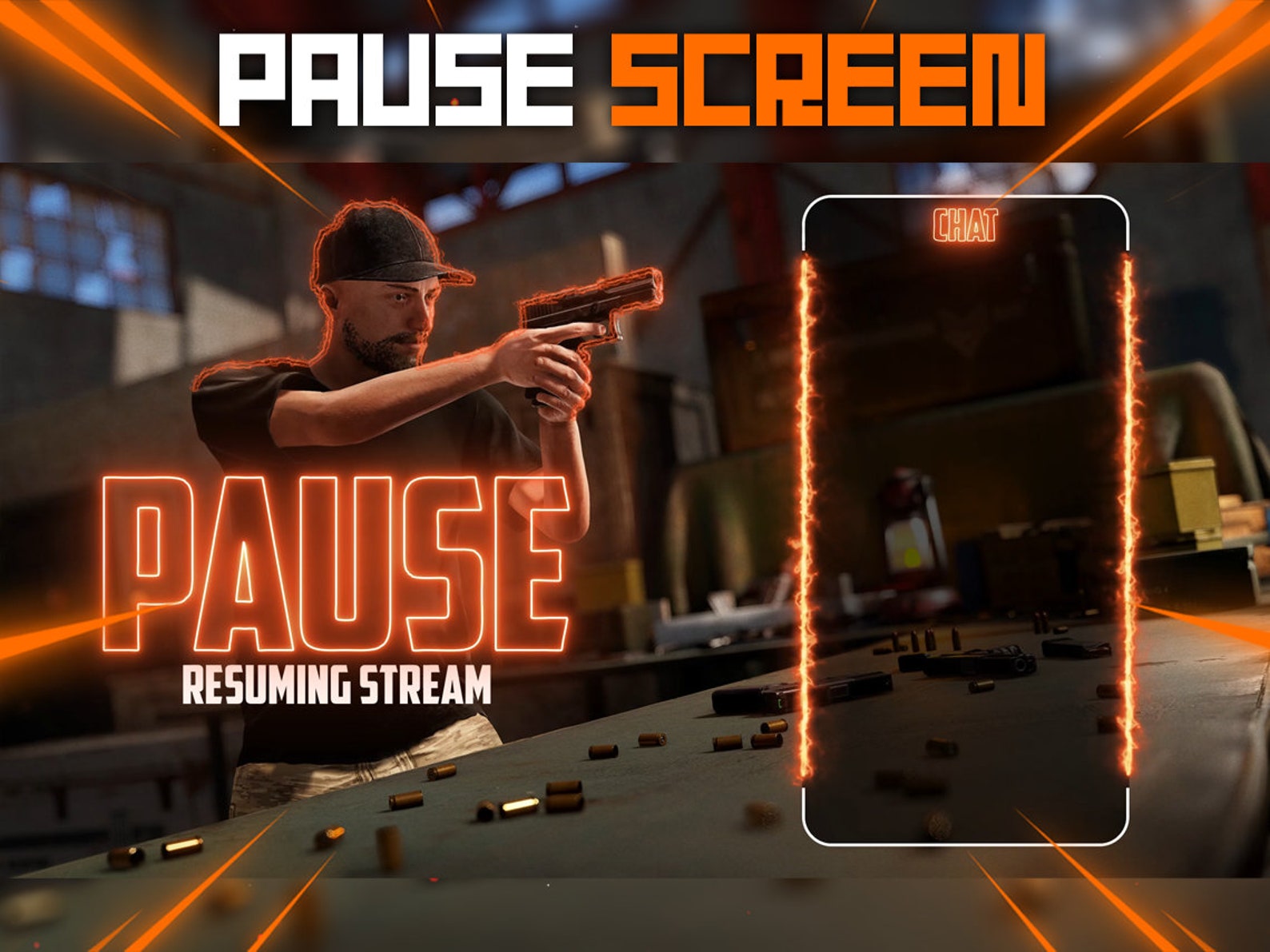 Rust Game Animated Twitch Overlay Package | Starting, Pause, Ending ...