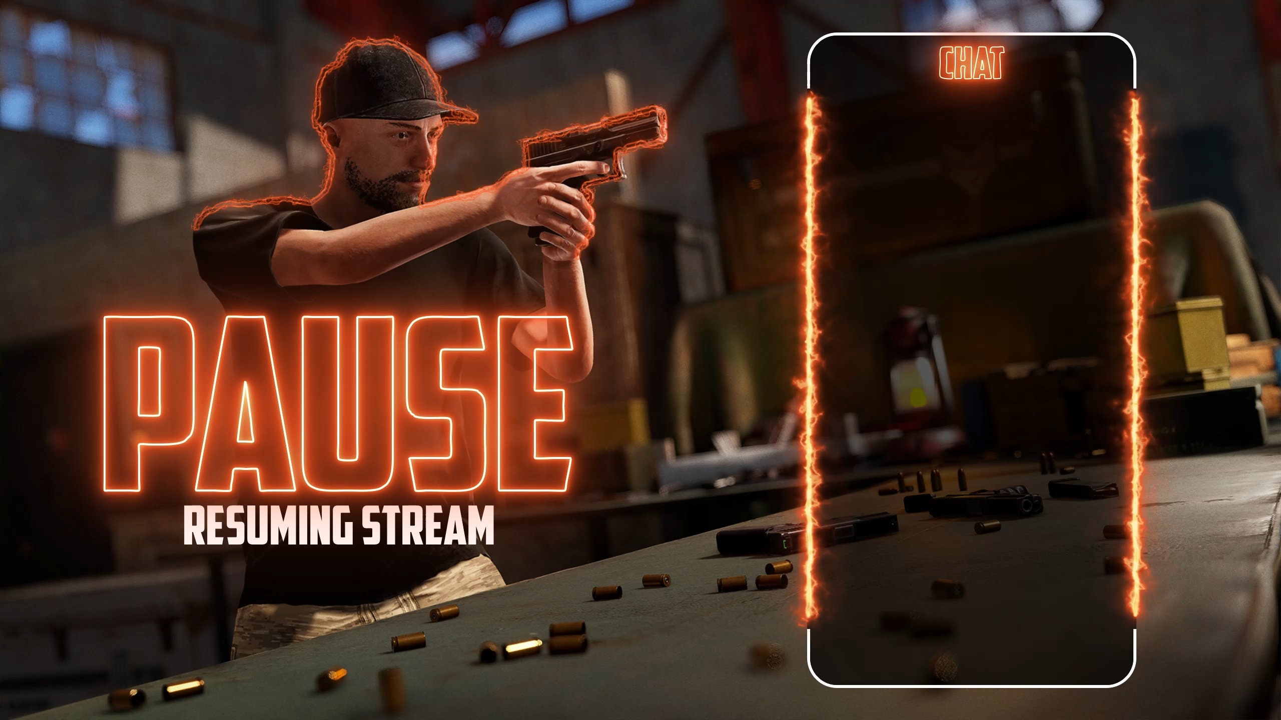 Rust Game Animated Twitch Overlay Package | Starting, Pause, Ending Screens, 6 Animated Gif ...