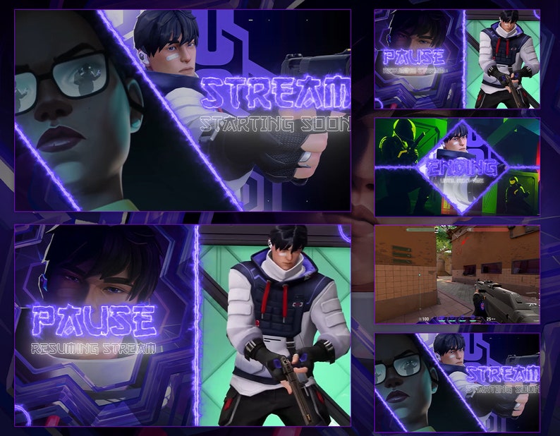 Valorant Stream Pack - Iso Animated Twitch Overlays | Iso Ingame HUD ...