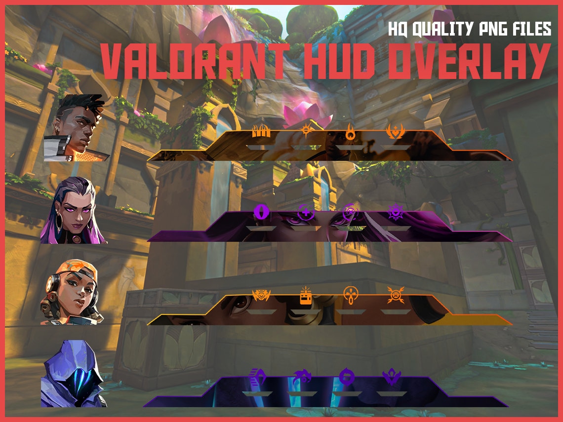 Waylay Update Valorant HUD Overlays || All Agent Ready File / Twitch ...