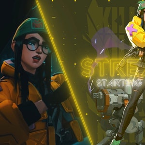 Killjoy Valorant Stream Overlays Pack - Cute Killjoy Animated Stream ...