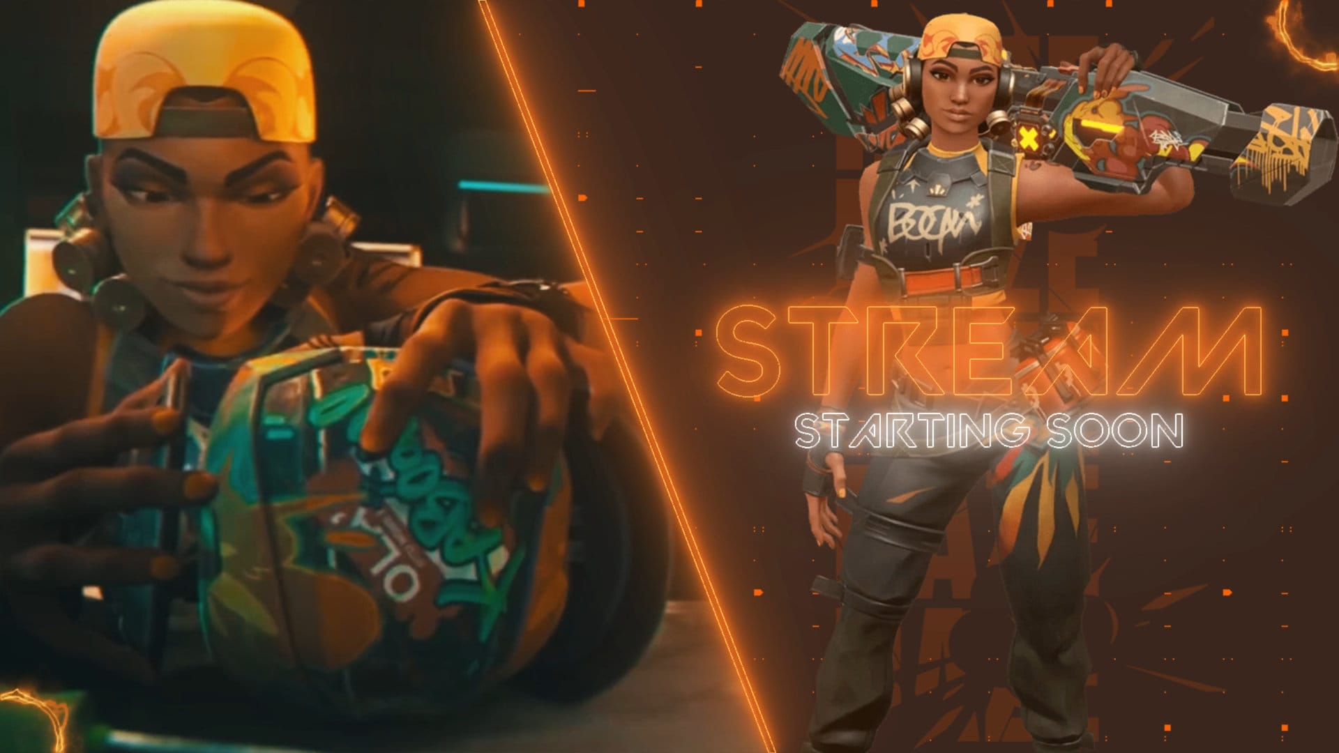 RAZE Valorant Stream Overlays Pack Cute RAZE Stream Overlays Twitch ...