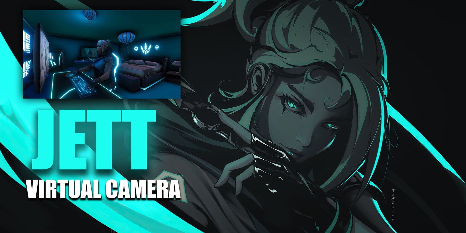 HD Valorant Jett Animated Virtual Camera webcam / Screen - Etsy