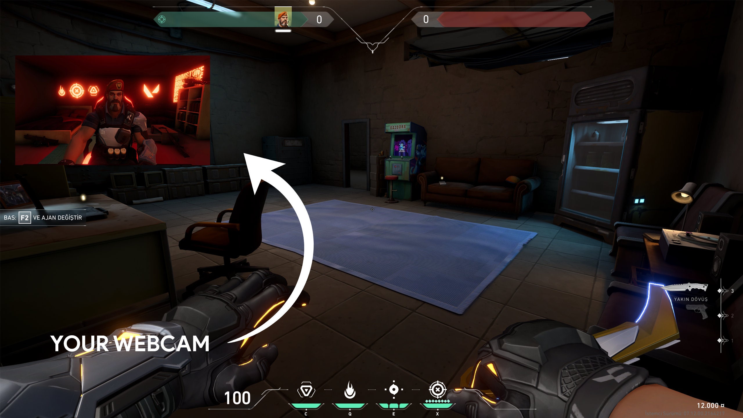 HD Valorant Brimstone Animated Virtual Camera webcam / Screen 1080p ...