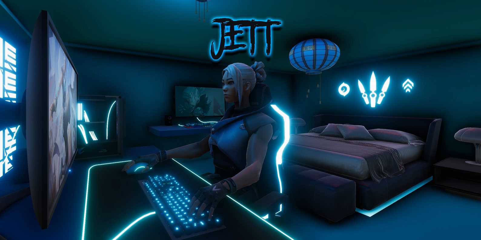 HD Valorant Jett Animated Virtual Camera webcam / Screen - Etsy