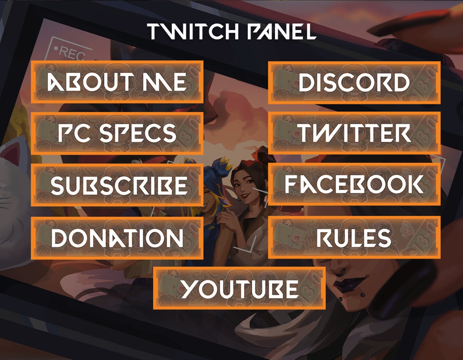 RAZE Valorant Stream Overlays Pack Cute RAZE Stream Overlays Twitch ...