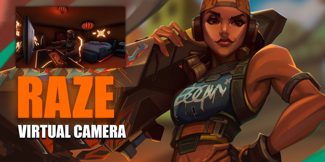 HD Valorant Raze Animated Virtual Camera webcam / Screen - Etsy Australia