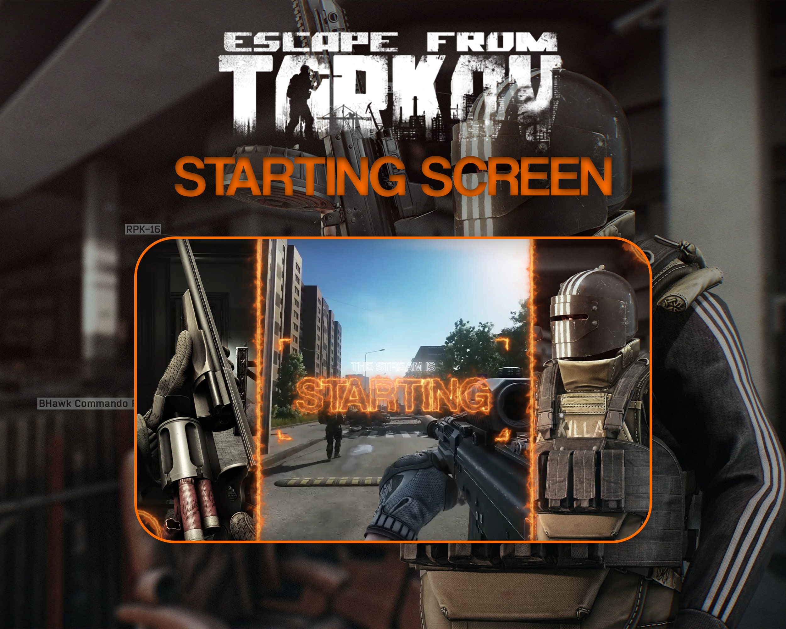 Escape From Tarkov Stream Overlay Package | Starting, Pause, Ending ...