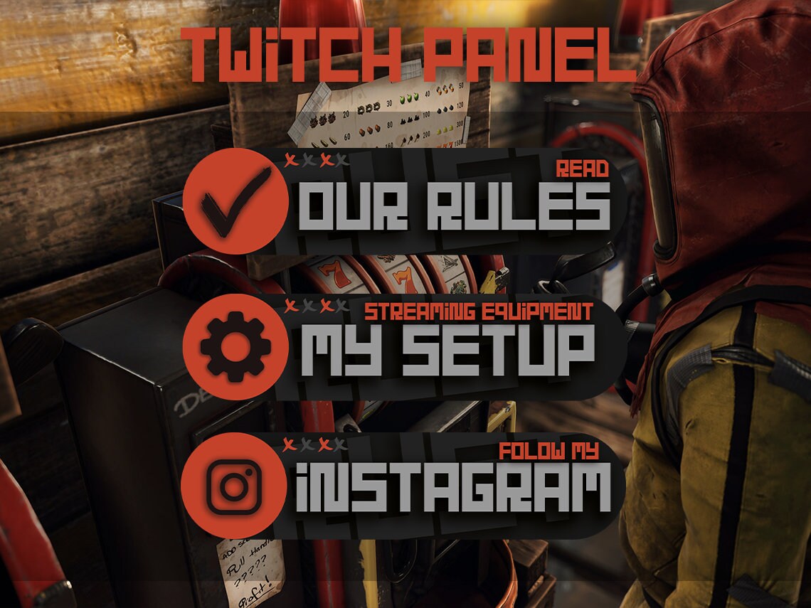 10x Rust Twitch Panels Pack | Rust, Twitch, Twitch Panel, Rust Game ...