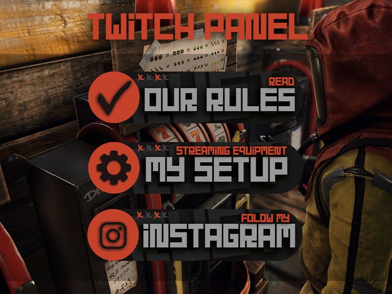 10x Rust Twitch Panels Pack | Rust, Twitch, Twitch Panel, Rust Game ...
