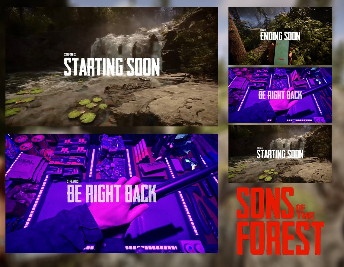 Sons of the Forest Stream Overlay | Starting, Pause, Ending Screen ...
