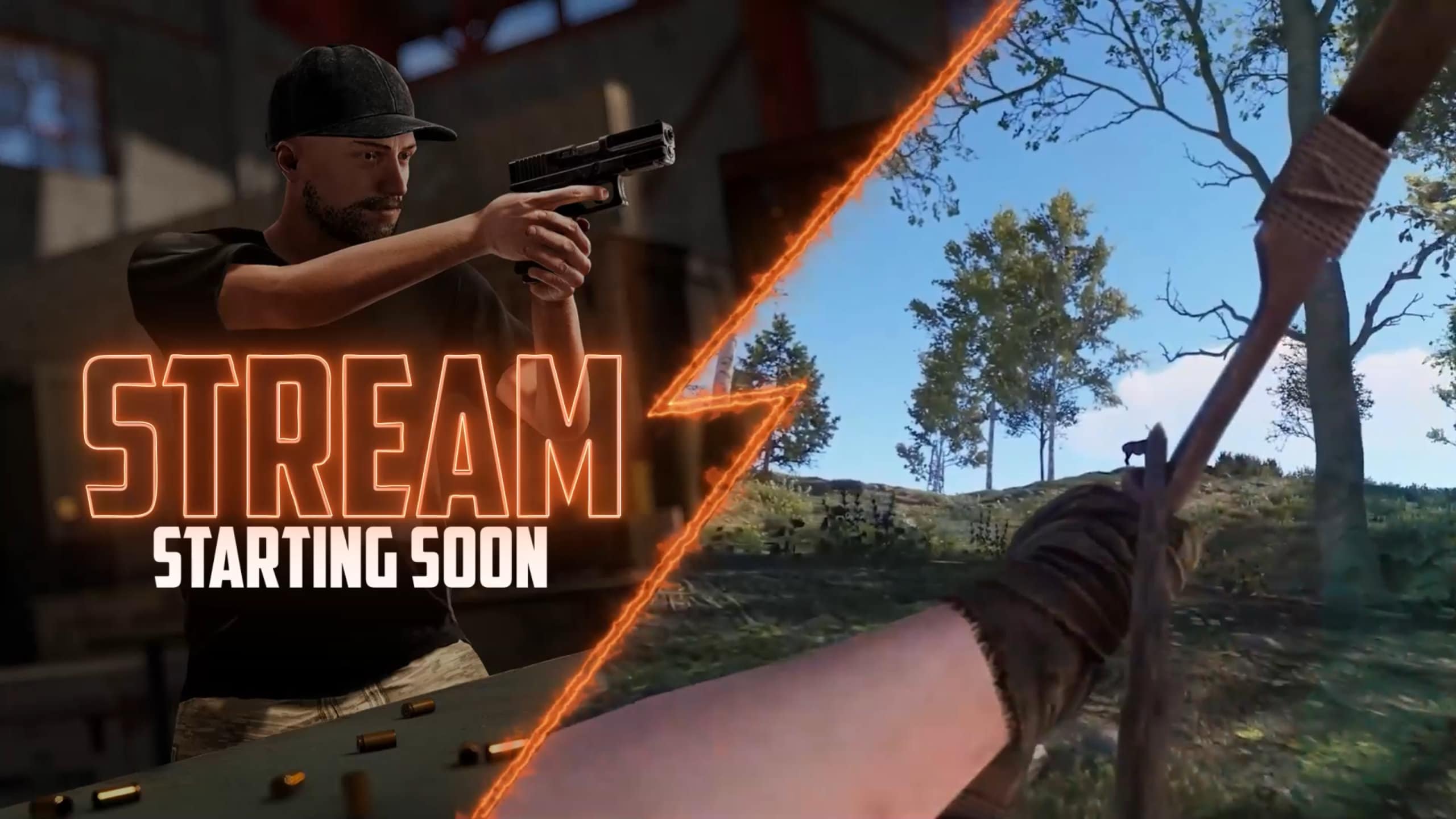 Rust Game Animated Twitch Overlay Package | Starting, Pause, Ending ...