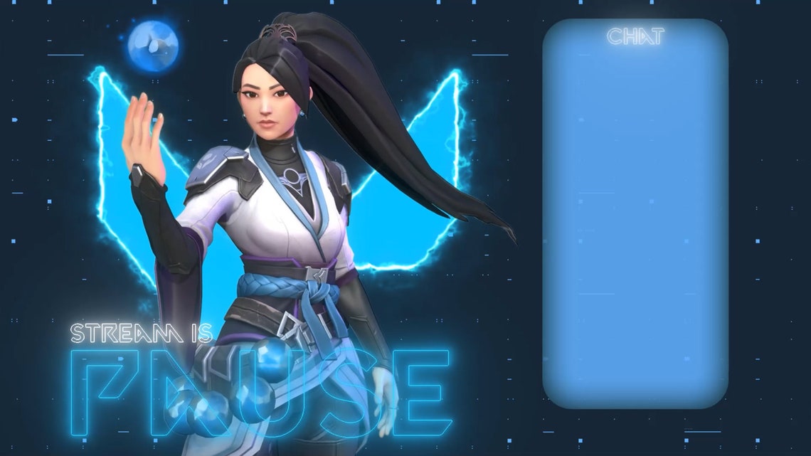 SAGE Valorant Stream Overlays Pack Cute SAGE Animated Stream Overlay ...