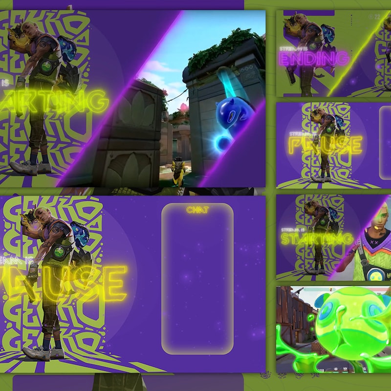 Twitch Overlays Gekko - Etsy
