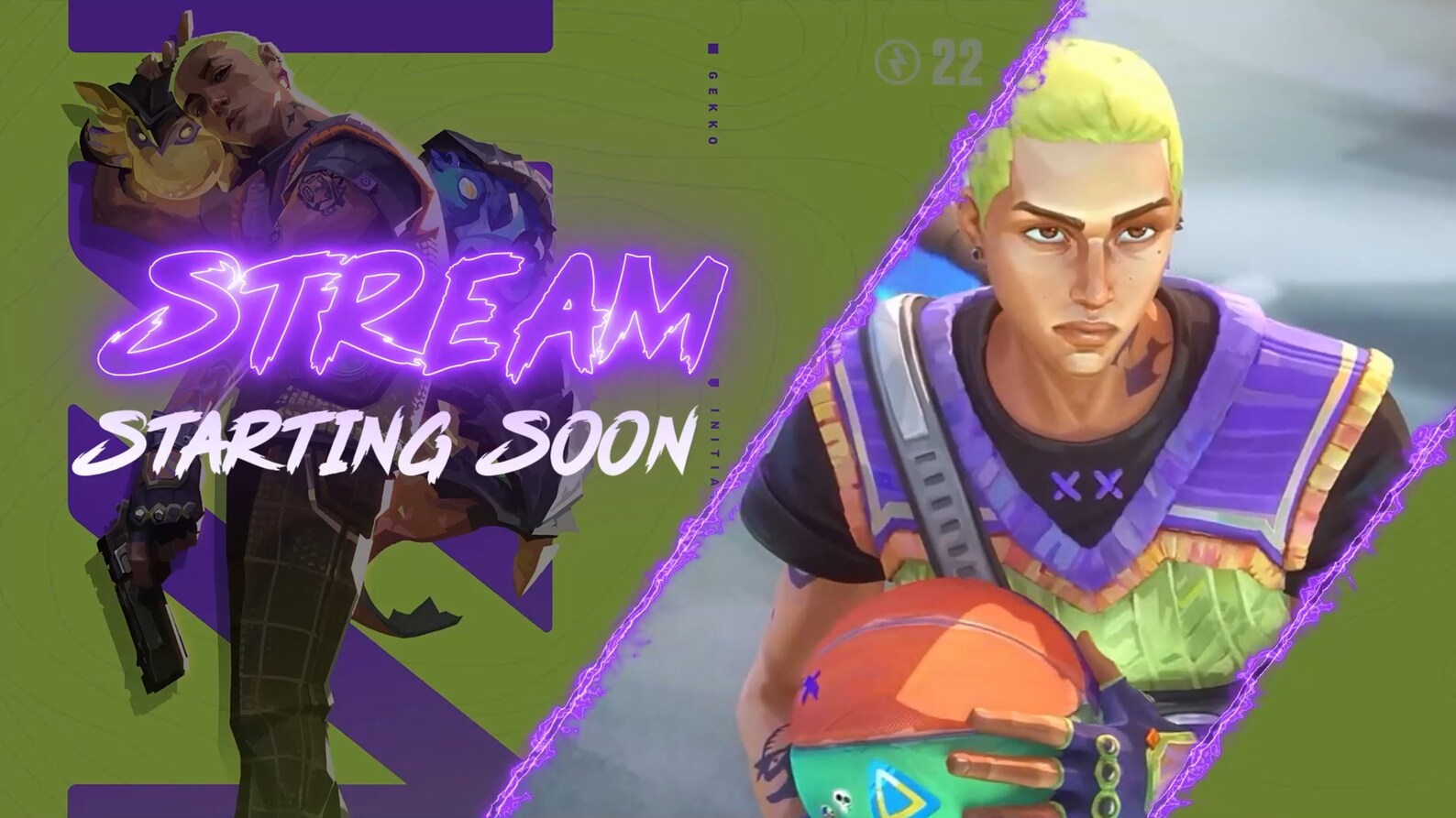 Valorant Gekko Stream Overlay | Valorant Overlay | Gekko Animated ...