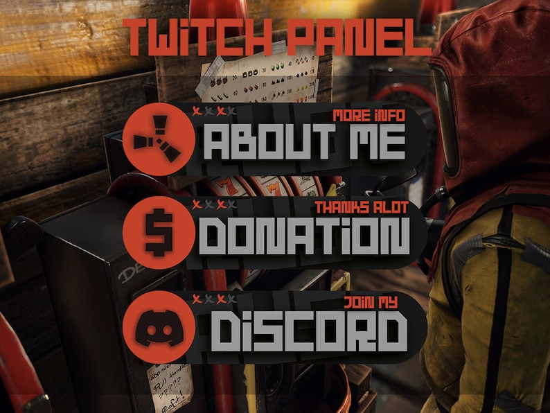 10x Rust Twitch Panels Pack | Rust, Twitch, Twitch Panel, Rust Game ...