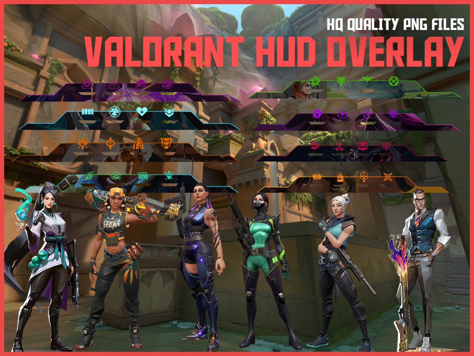 Waylay Update Valorant HUD Overlays || All Agent Ready File / Twitch ...