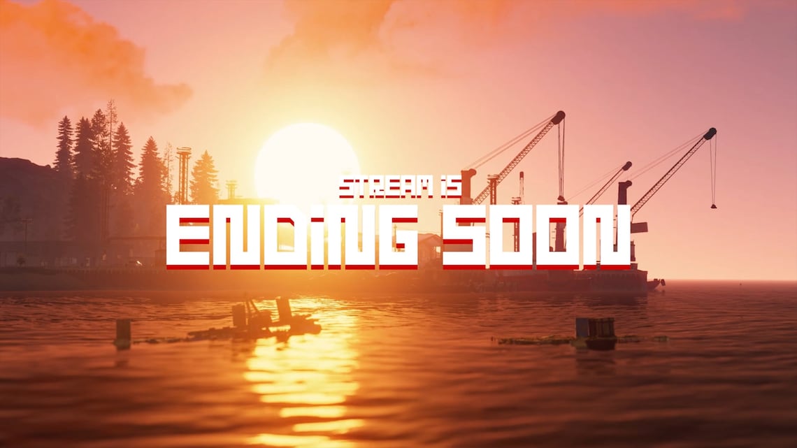 Rust Red Complate Animated Twitch Package Rust Big Stream Pack Webcam ...