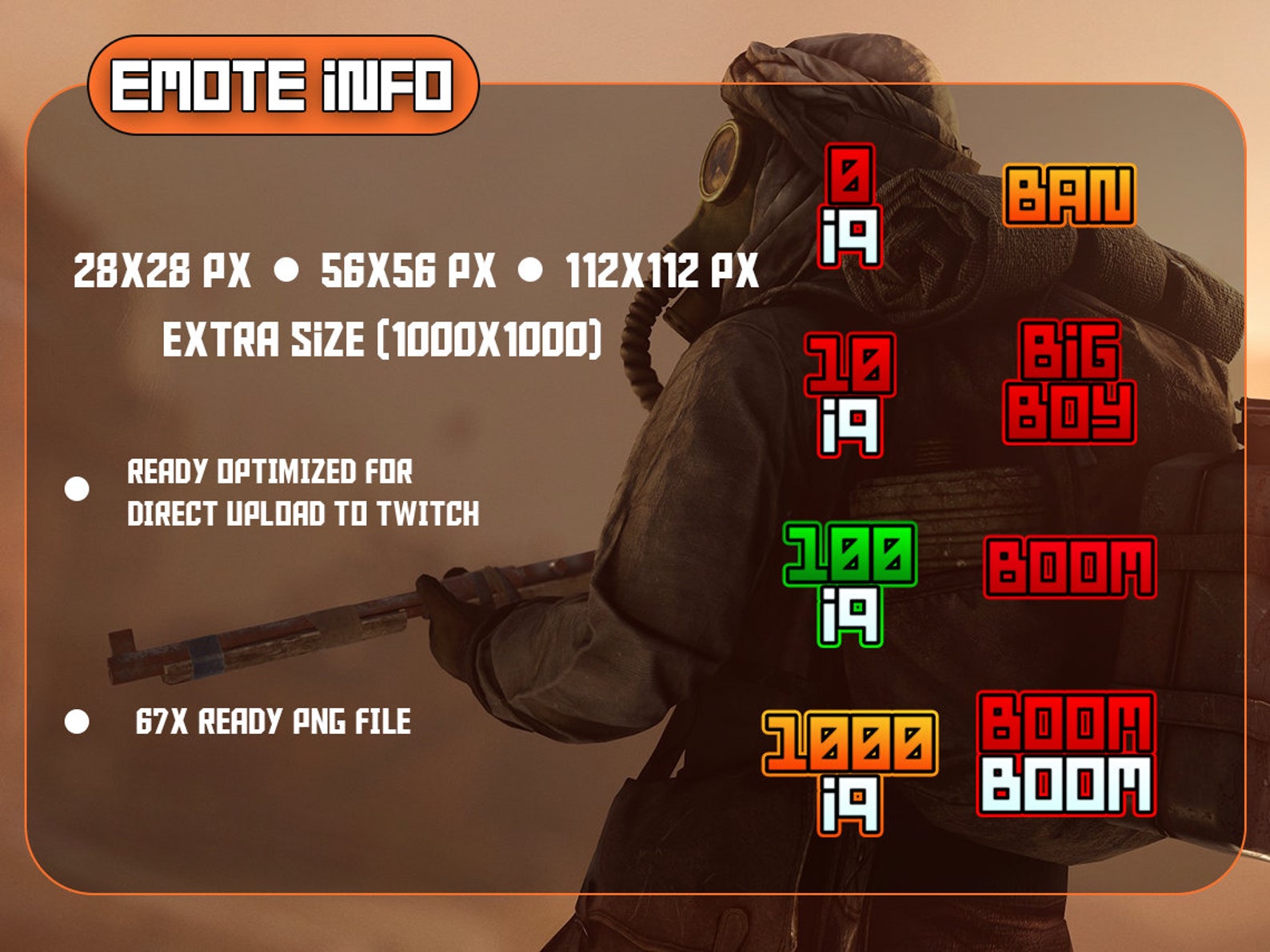 Rust Game 67 Text Emote and Letter, Twitch Text Emotes || Emote Pack ...